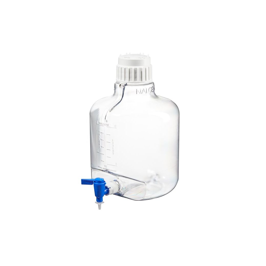 Thermo Scientific 2317-0020 Nalgene Round Polycarbonate Clearboy Carboy with Spigot - 2.6 gal ...